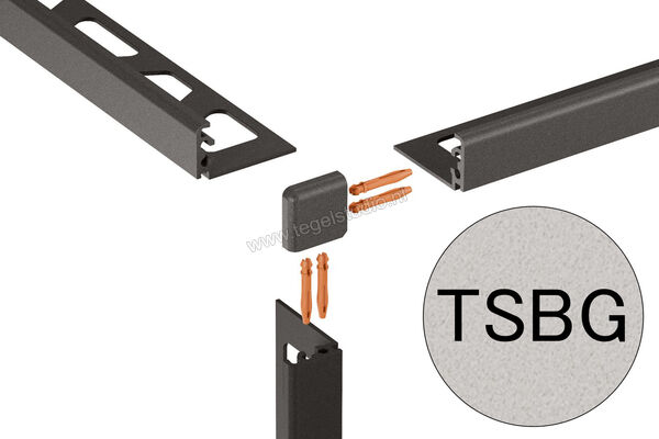 Schlüter Systems JOLLY-TSBG Buitenhoek 90° TSB - structuur-gecoat beige ...